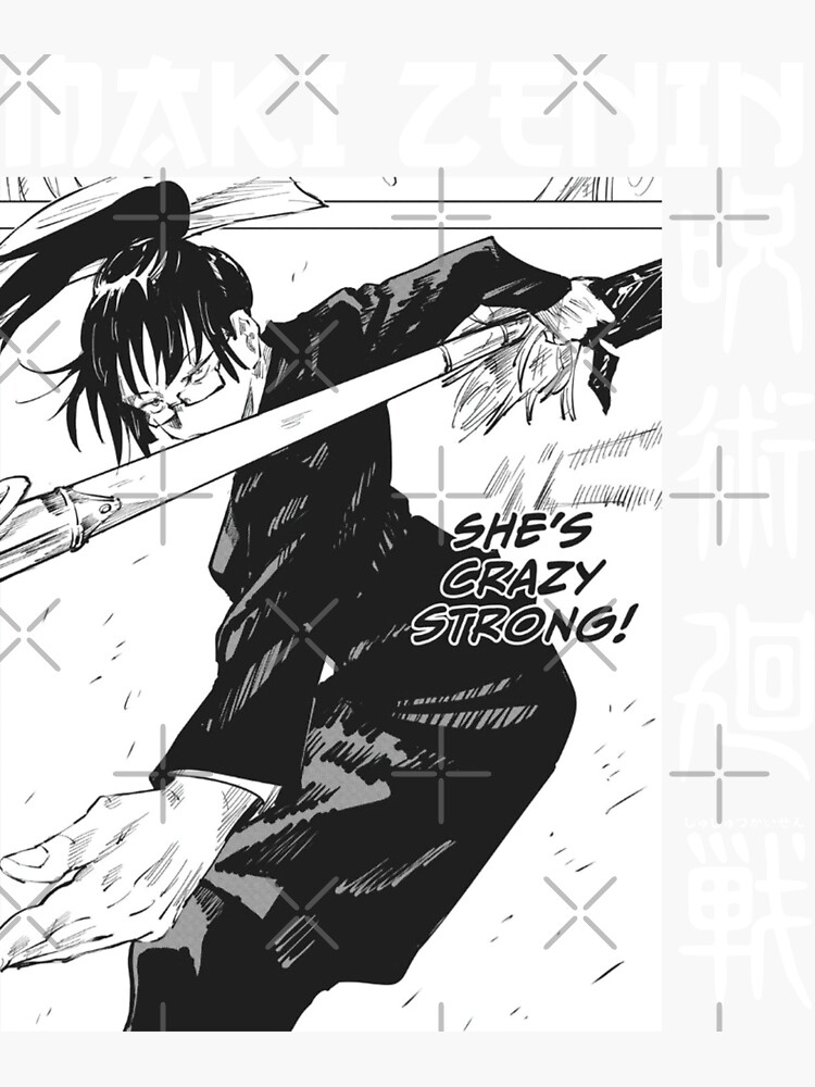 "Maki Zenin - Jujutsu kaisen anime- Vintage Art" Sticker for Sale by ...