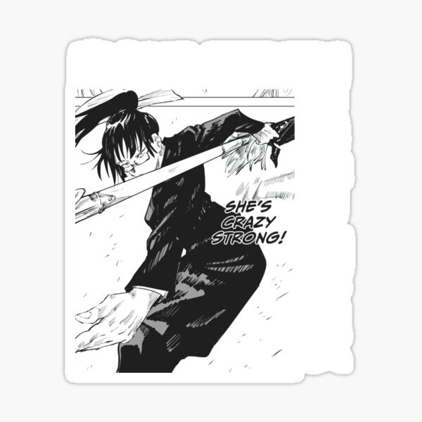 "Maki Zenin - Jujutsu kaisen anime- Vintage Art" Sticker for Sale by ...