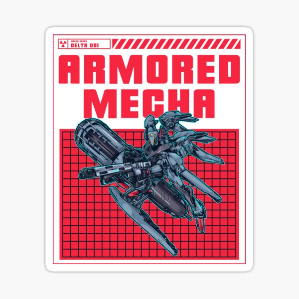 "ARMORED MECHA" Sticker for Sale by place-design | Redbubble
