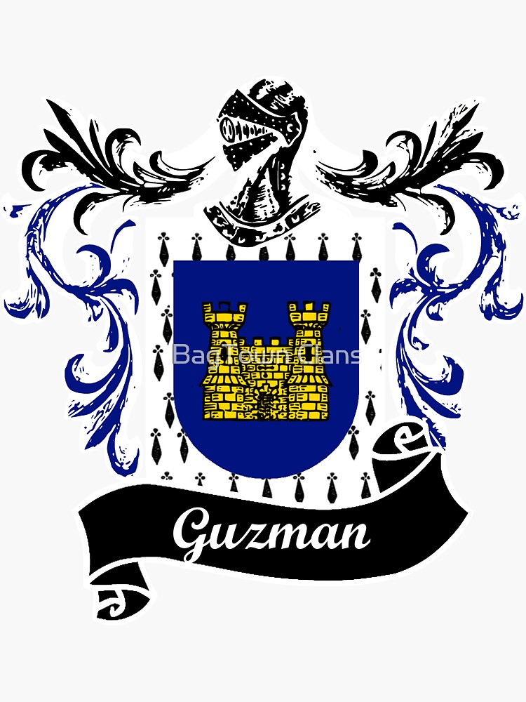 "Guzman Coat of Arms" Sticker by ljrigby | Redbubble