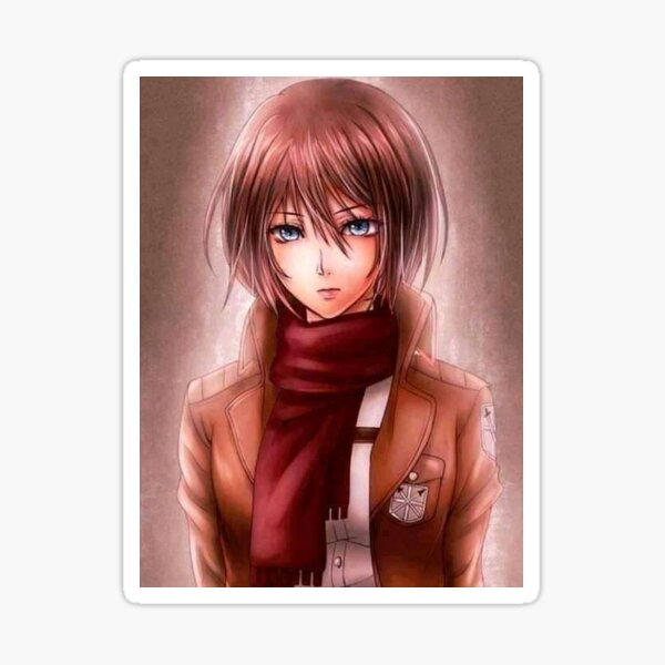 "Attack on Titan mikasa" Sticker by Anime-Store1 | Redbubble