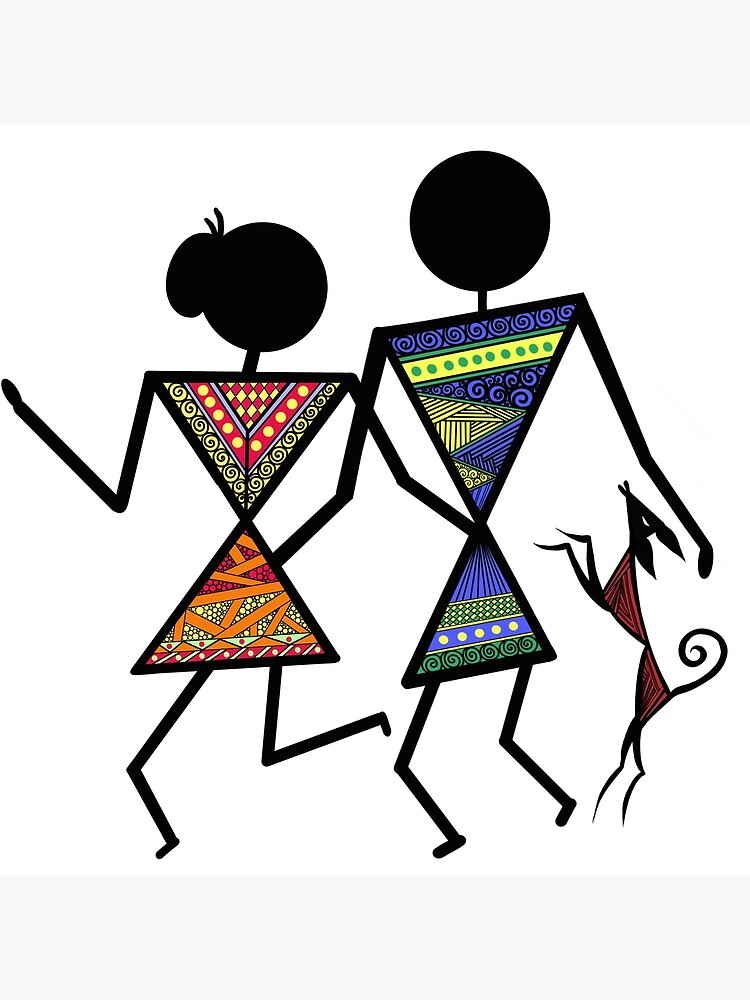 "Warli Dog Family" Art Print for Sale by Insiya Pardiwala | Redbubble