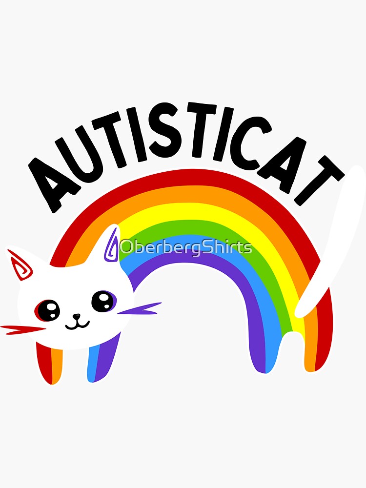 "Autisticat, In april we wear blue, autism and neurodiversity awareness ...