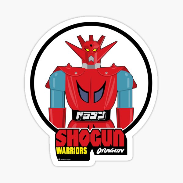 "Shogun Warrior Dragun" Sticker by Outdoormayhem | Redbubble