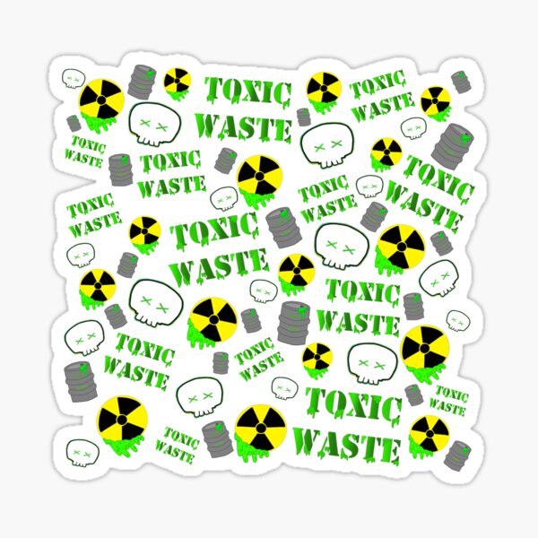 "Toxic Waste " Sticker by TheUndeadDesign | Redbubble