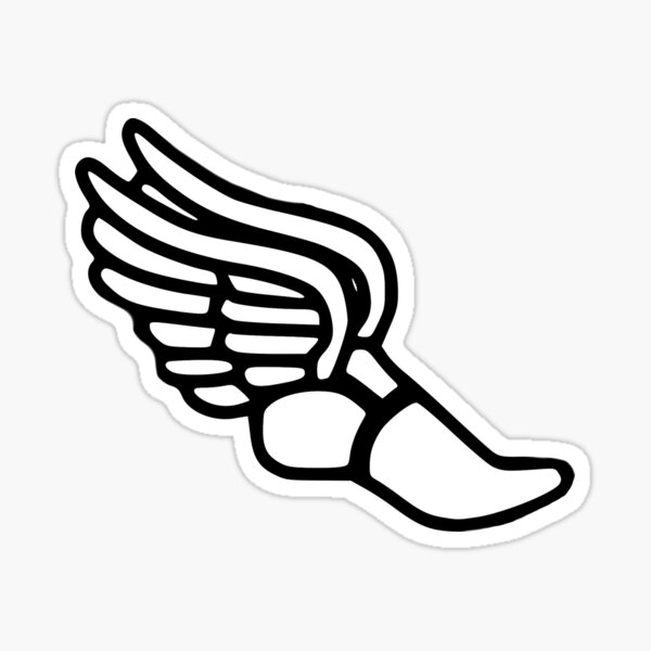 Track Shoe With Wings Clip Art Sketch Coloring Page Shoe, 53% OFF