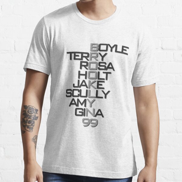 "Brooklyn 99 Characters B&W" T-shirt for Sale by joanalbuquerque ...