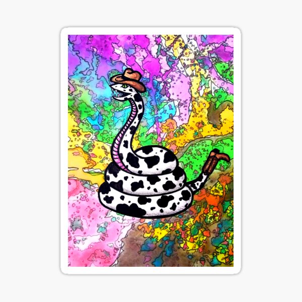 "Pinhead Larry - Trippy Cowboy Snake" Sticker for Sale by DranBanan ...