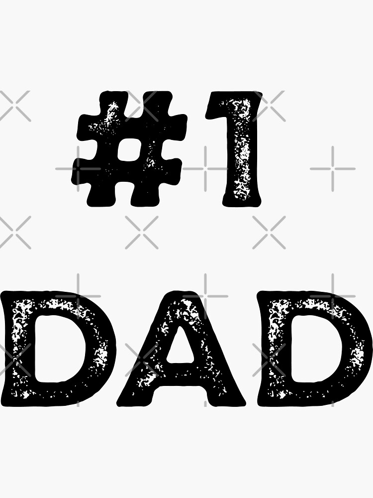 "Number One Dad" Sticker for Sale by arsbrand | Redbubble