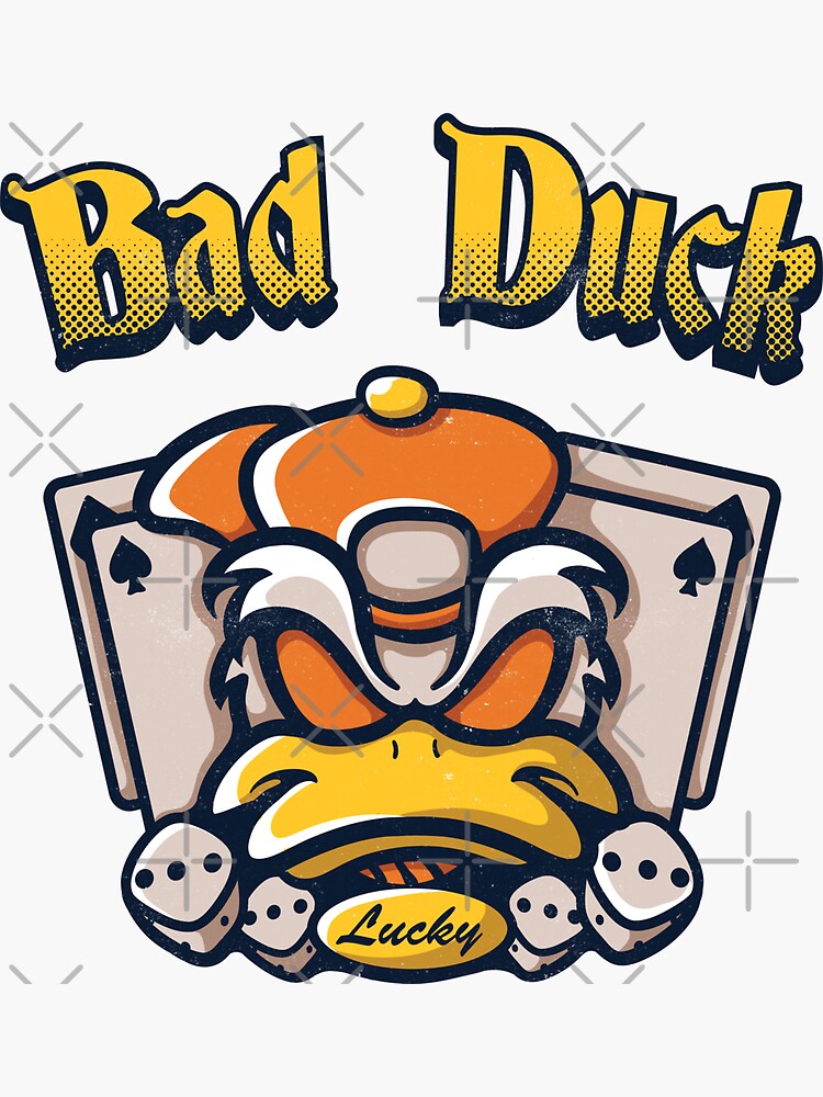 "Bad Duck 3" Sticker by pixeldsigns | Redbubble