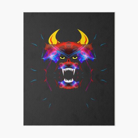 "Swamp Creature - Swamp Thing - Neon Psychedelic Creature With Horns ...