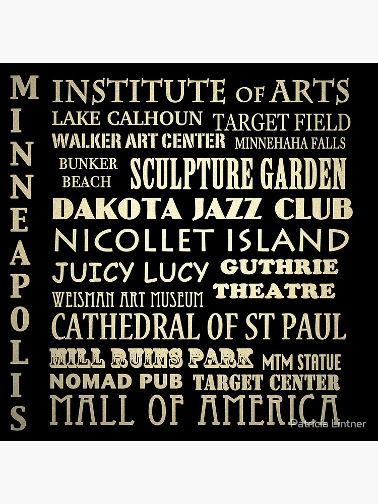 "Minneapolis Minnesota Famous Landmarks" Sticker for Sale by plintner ...