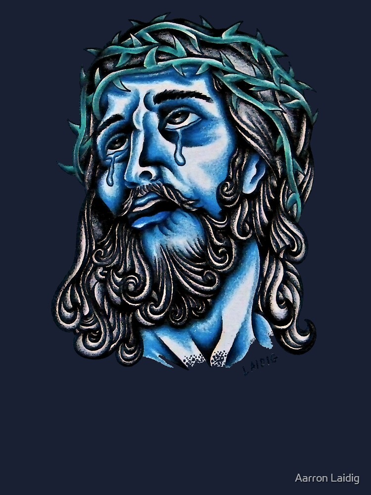Blue Jesus Tattoos
