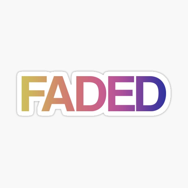 "Faded" Sticker for Sale by Supreto | Redbubble