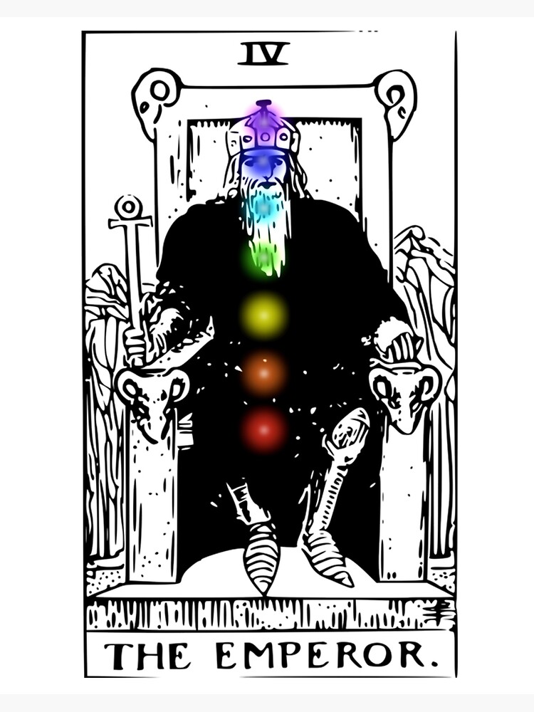 "Tarot Card The Emperor Chakras Rider Waite" Art Board Print for Sale ...