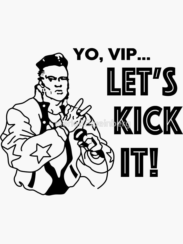 "Vanilla Ice Yo, VIP ... Let's Kick It" Sticker for Sale by ...