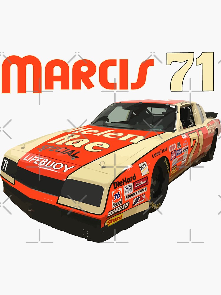 "Dave Marcis 1987 " Sticker for Sale by FromThe8Tees | Redbubble