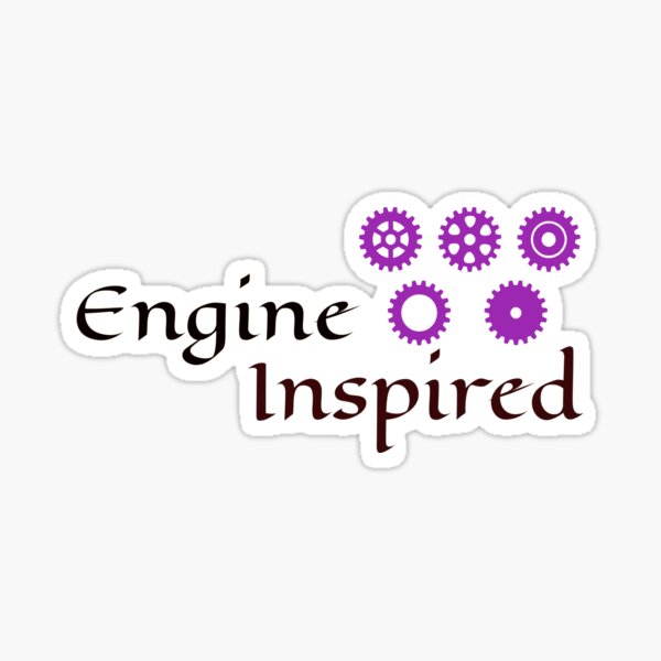 "Engine Inspired" Sticker by 42nooARTS | Redbubble