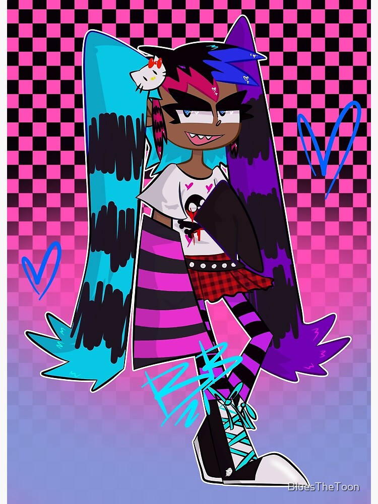 "Scene Queen Hatsune Miku" Poster by BluesTheToon | Redbubble