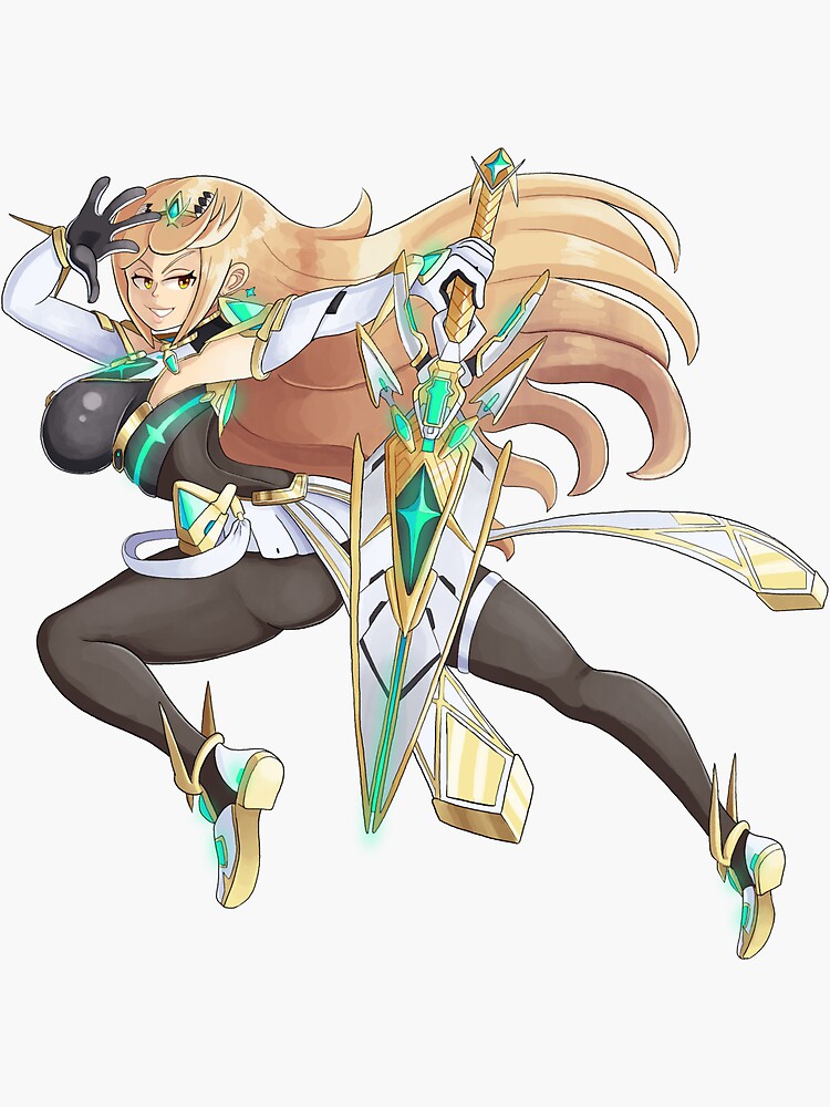 "Smash Ultimate #80: Mythra" Sticker for Sale by Granetdud | Redbubble