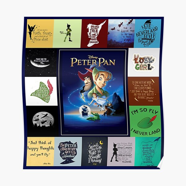 "Peter pan - best gift" Poster by Patriciaazparr | Redbubble