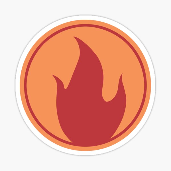 "Team Fortress 2 Red Pyro Class Icon" Sticker for Sale by ...