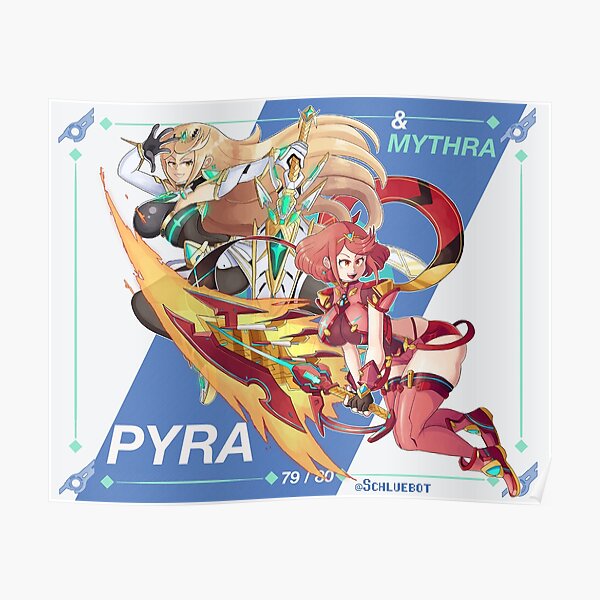 "Smash Ultimate #79/80: Pyra & Mythra" Poster for Sale by Granetdud ...