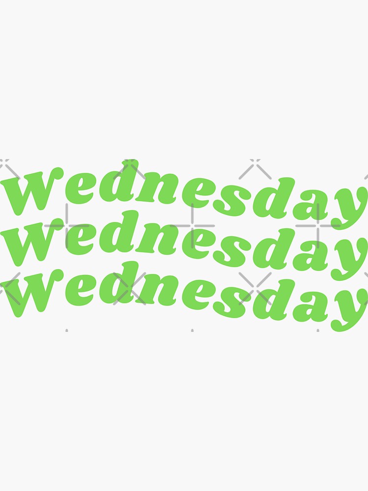 "Happy Wednesday, Wednesday birthday ,Wednesday mood" Sticker by Lorrre ...