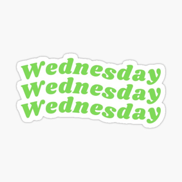 "Happy Wednesday, Wednesday birthday ,Wednesday mood" Sticker by Lorrre ...