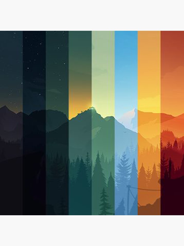 "Firewatch." Sticker for Sale by BlazeInterior | Redbubble