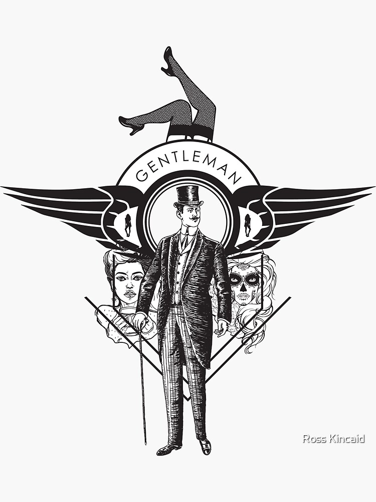 "Gentleman" Sticker for Sale by the-flash | Redbubble