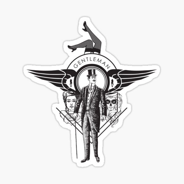 "Gentleman" Sticker for Sale by the-flash | Redbubble