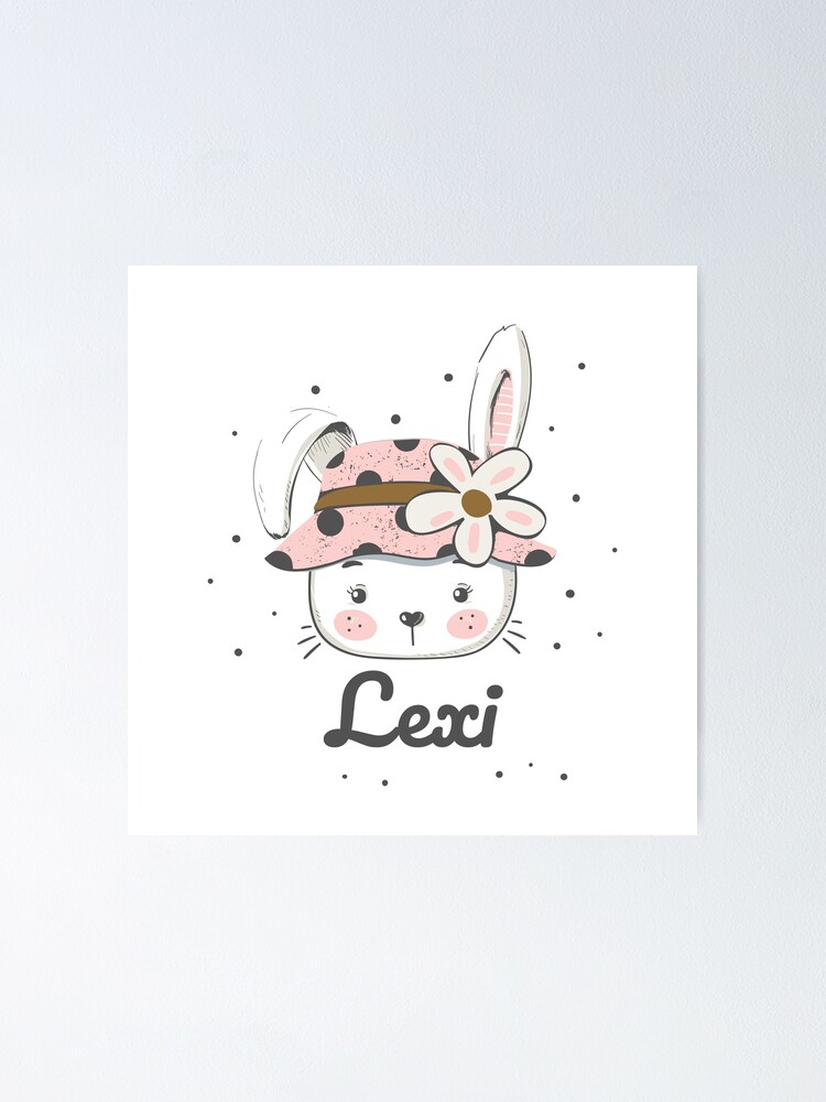 "Cute Easter Bunny Lexi for Little Girls" Poster for Sale by Kiwwwi ...
