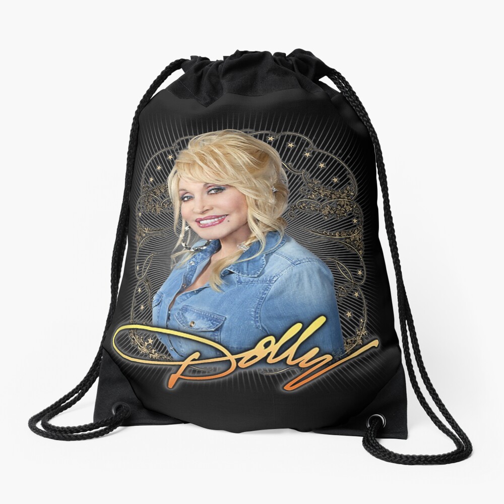 "Dolly Parton Vintage Relaxed Fit" Drawstring Bag for Sale by ...