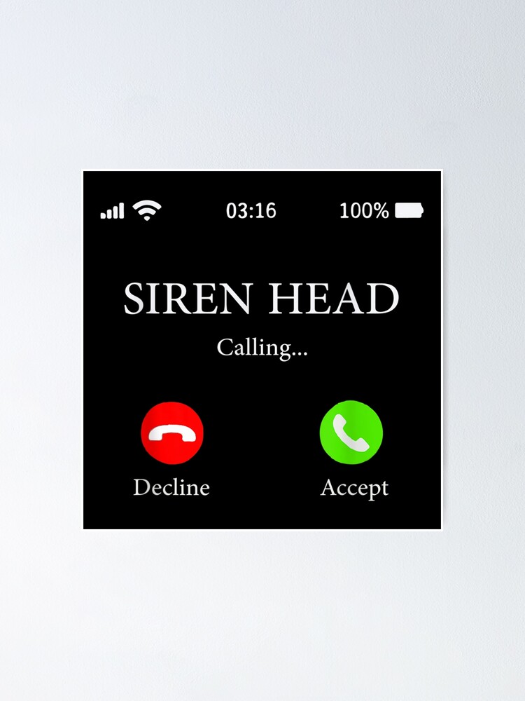 Póster «Siren Head is Calling Horror halloween meme regalos para niños ...