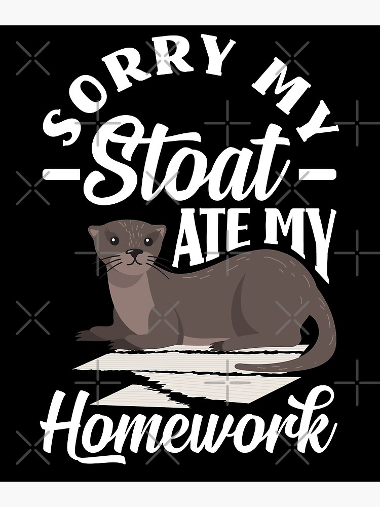 "Stoat Short-Tailed Weasel Ermine Funny Joke" Photographic Print by ...