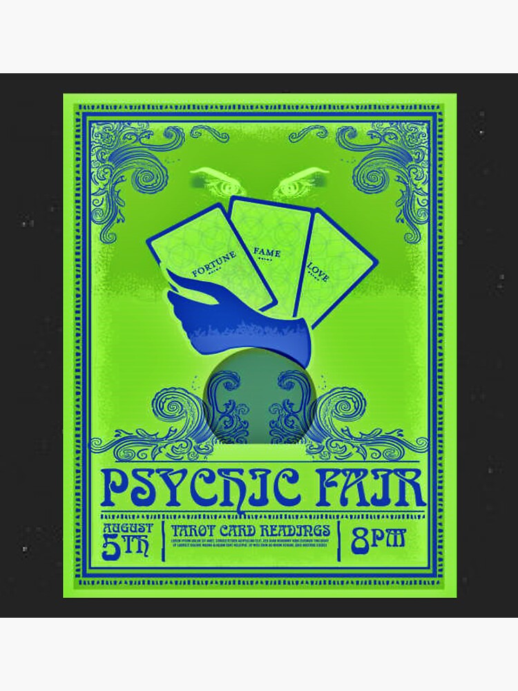 ""Psychic Poster"" Sticker by bohokitty | Redbubble