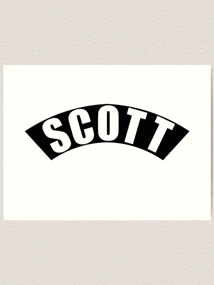 "Scott Name" Art Print for Sale by okillmeier | Redbubble