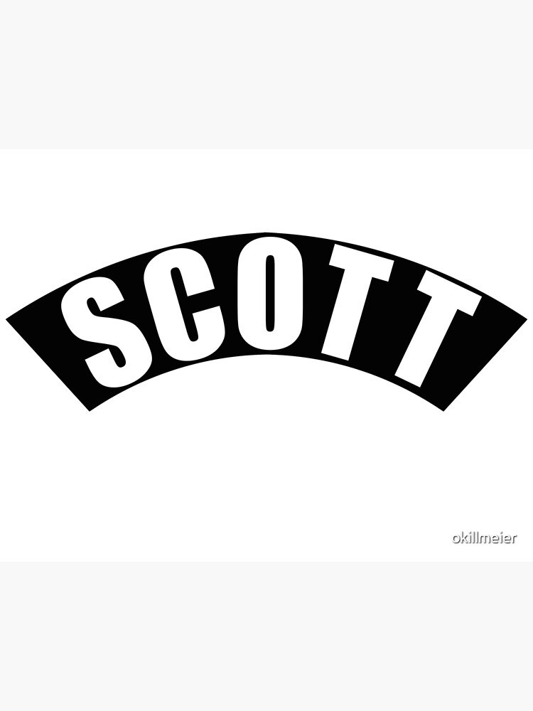 "Scott Name" Art Print for Sale by okillmeier | Redbubble