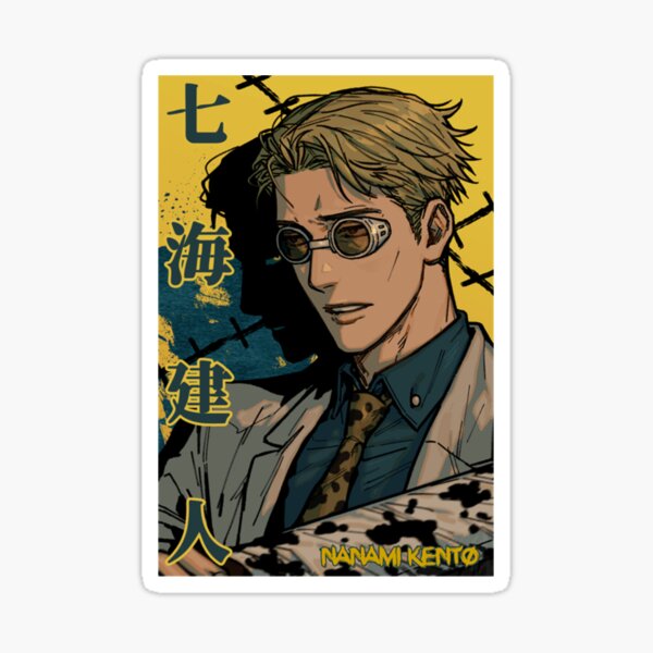 "Kento Nanami - Jujutsu Kaisen" Sticker for Sale by ChalkatinaT | Redbubble
