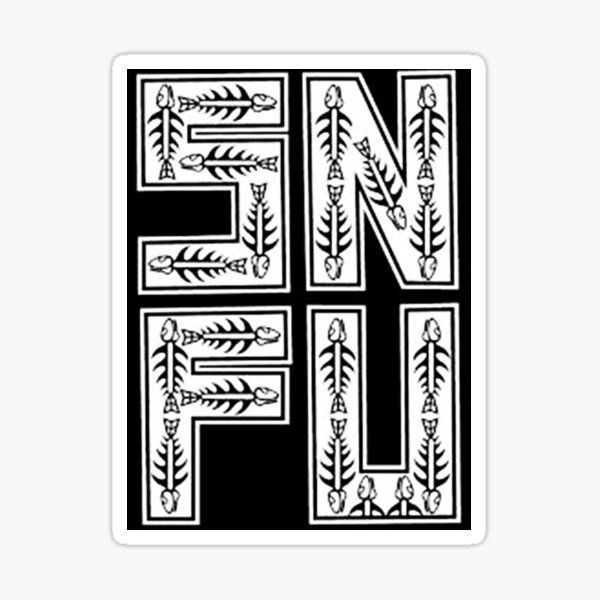"SNFU" Sticker for Sale by BackInTheDay72 | Redbubble