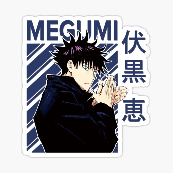 "Megumi Jujutsu Kaisen" Sticker for Sale by ChalkatinaT | Redbubble