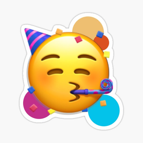 "Party Emoji " Sticker for Sale by AlexC1210 | Redbubble