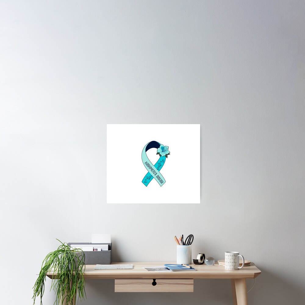 "Hashimoto’s Disease Awareness, Hashimoto’s Disease Ribbon" Poster for ...