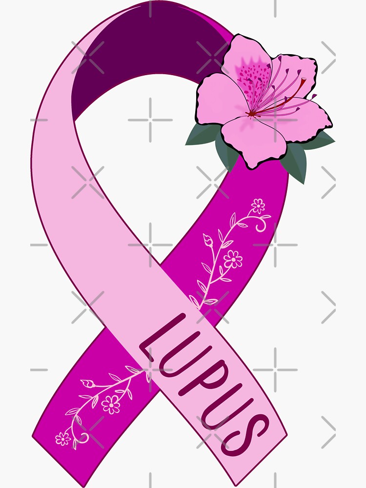 "Lupus Awareness, Lupus Ribbon" Sticker by AnsDesigns | Redbubble