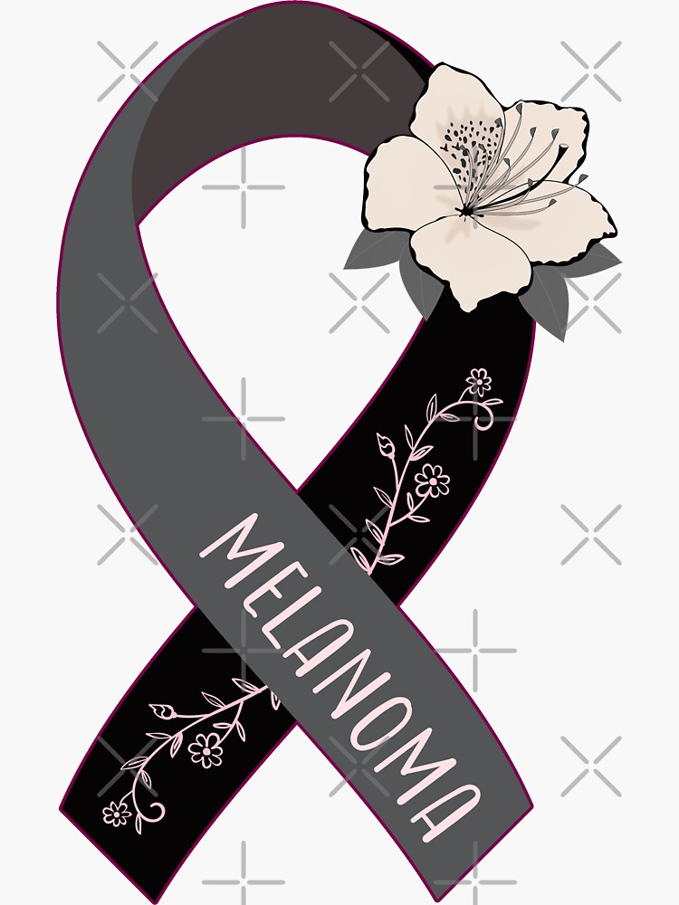 "Melanoma Awareness, Melanoma Ribbon" Sticker for Sale by AnsDesigns ...