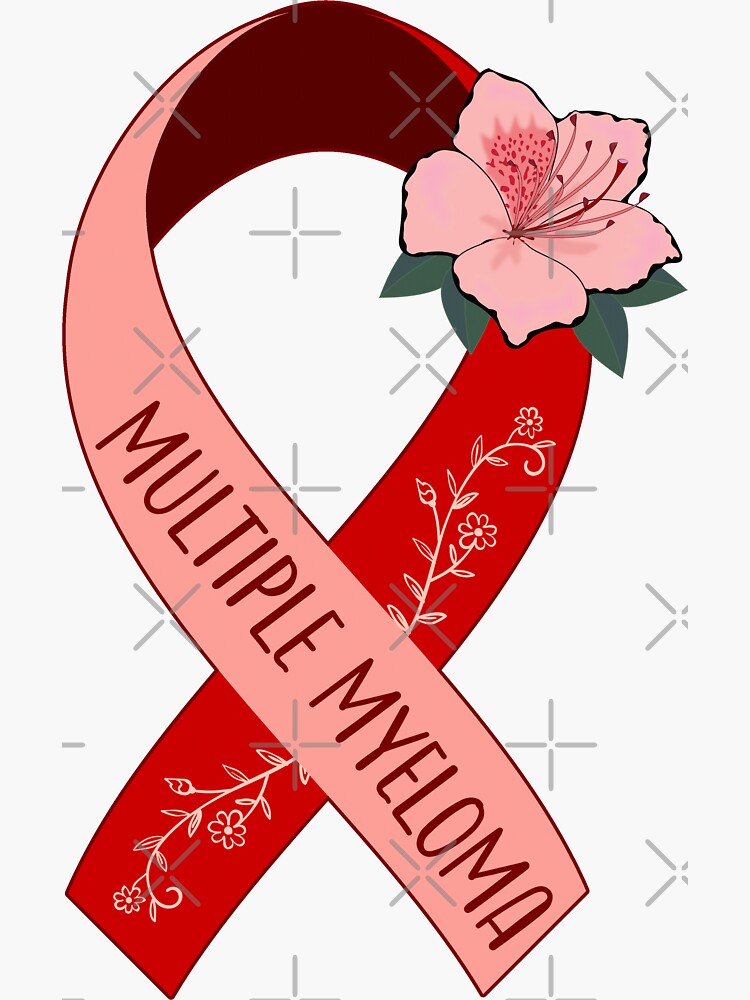 "Multiple Myeloma Awareness, Multiple Myeloma Ribbon" Sticker for Sale ...