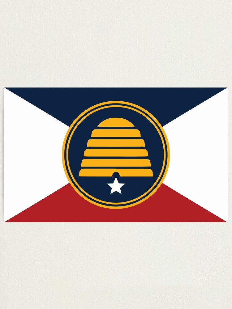 "The Beehive (Utah Commemorative Flag 2021)" Photographic Print by ...