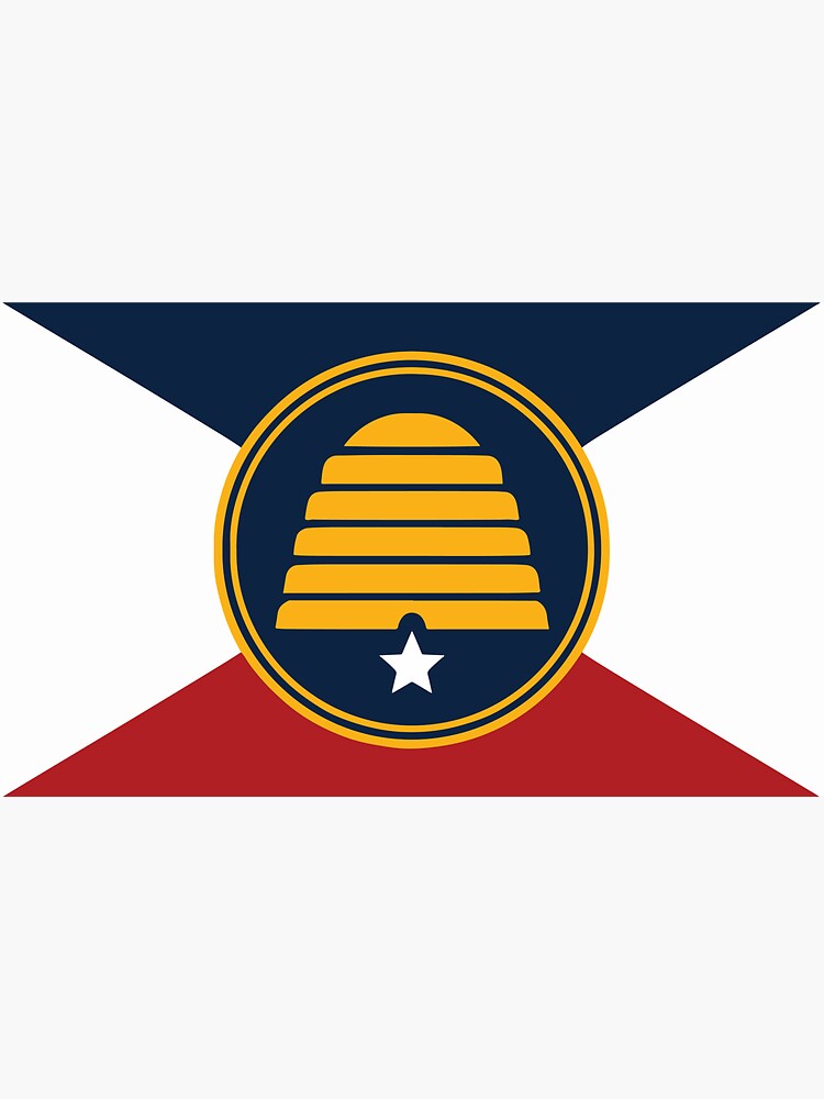 "The Beehive (Utah Commemorative Flag 2021)" Sticker for Sale by ...