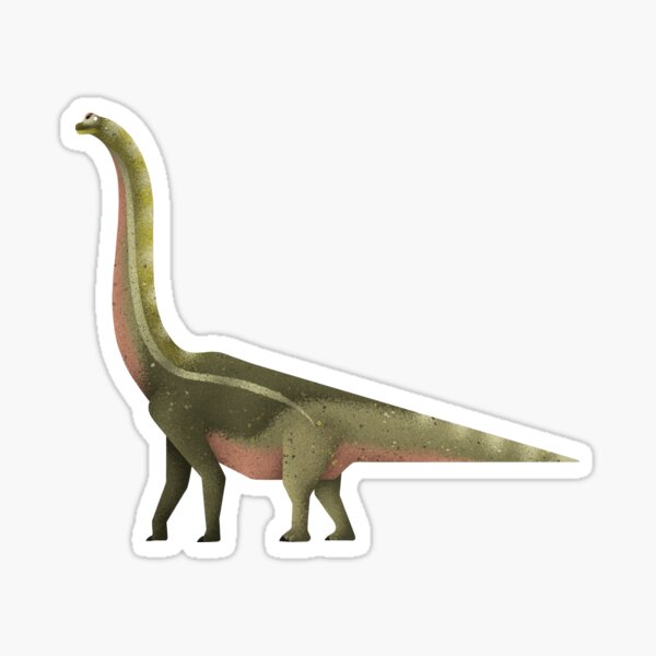 "Brachiosaurus" Sticker for Sale by E-Warwick | Redbubble